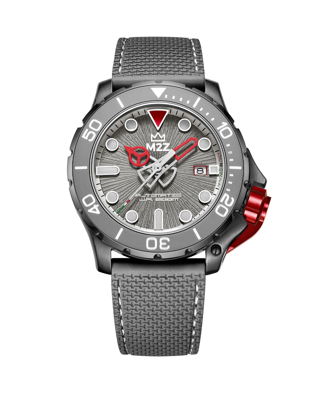 Monoblock diver watch 200 meters - grey – m2zwatches